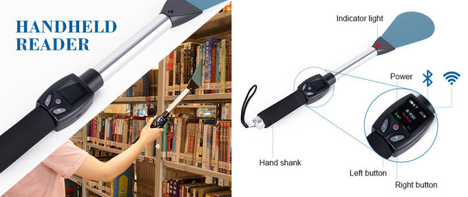 HF Wireless Handheld RFID Reader For Library Management System