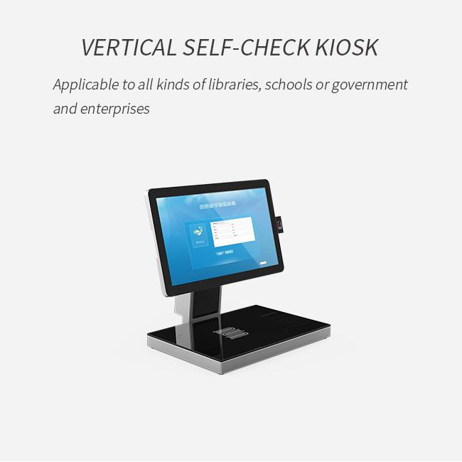 RFID Tagged Books Borrow / Return Self Service Kiosk Built In RFID ...