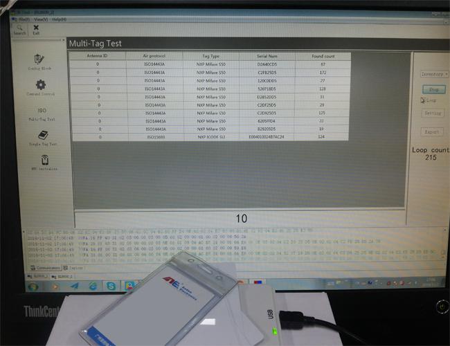 Small Portable RFID USB Reader ISO 15693 ISO 14443A / B ISO 18000 - 3M3 ...