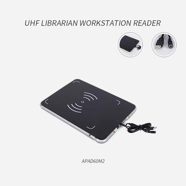 UHF RFID Library Management System Librarian Staff Workstation Pad Reader