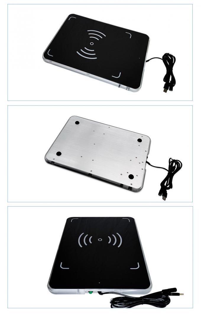 Active Long Distance UHF Desktop RFID Reader Acrylic And Aluminium ...