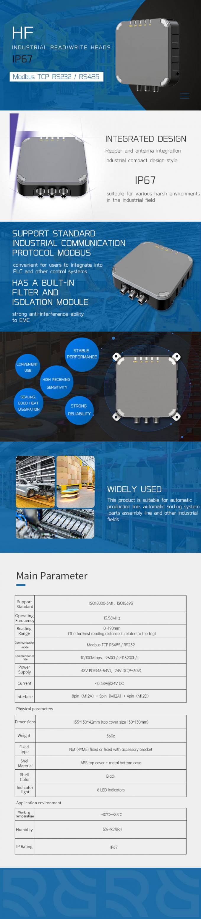 Warehouse Packaging Sorting Conveyor Belt Application RFID High ...