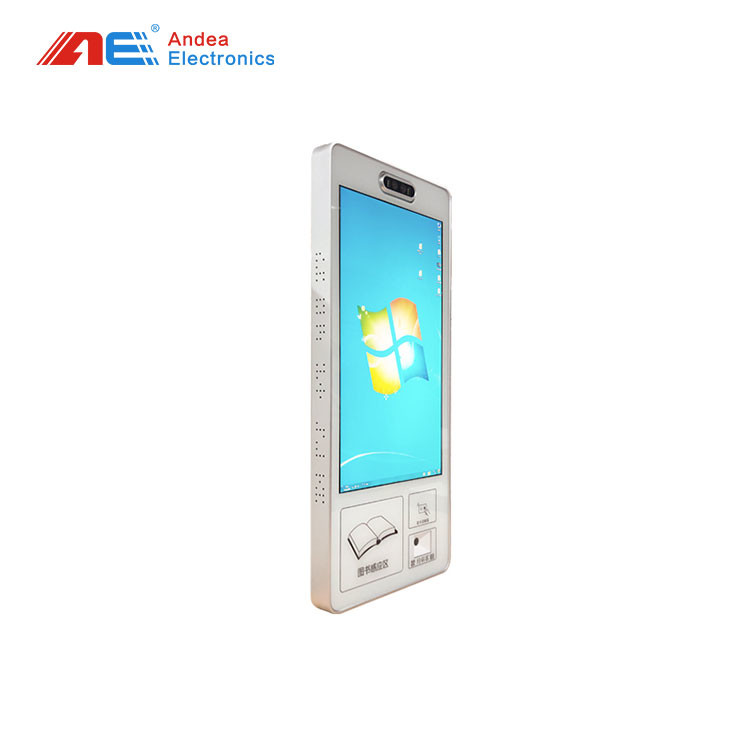 RFID And Barcode Scanner With Screen Bookshelf Wall Mount Kiosk For ...